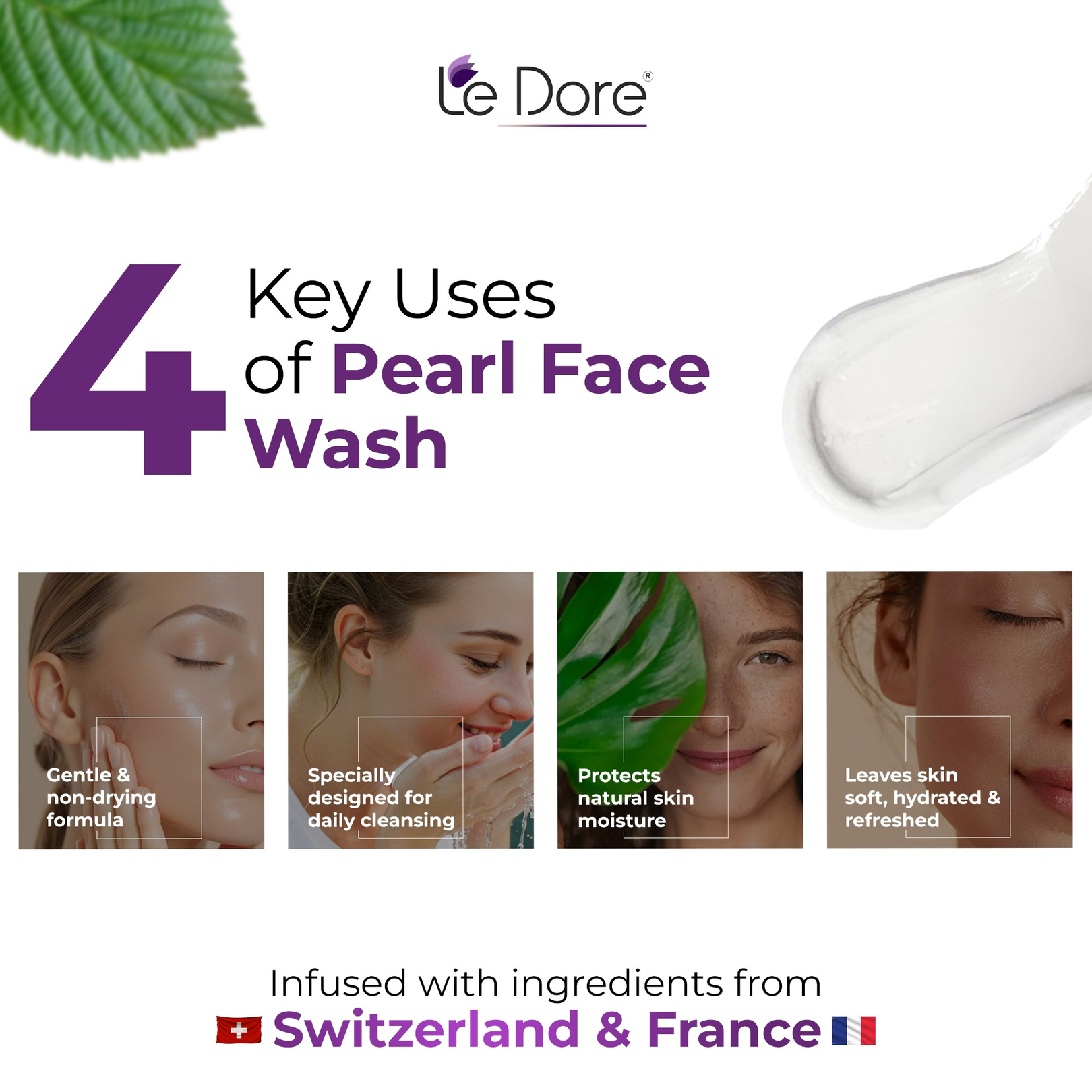 Pearl Face Wash for Instant Glow & Radiance – Le Dore