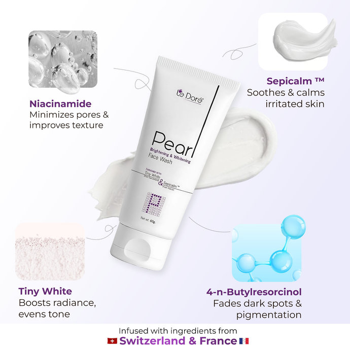 Pearl Face Wash for Instant Glow & Radiance – Le Dore